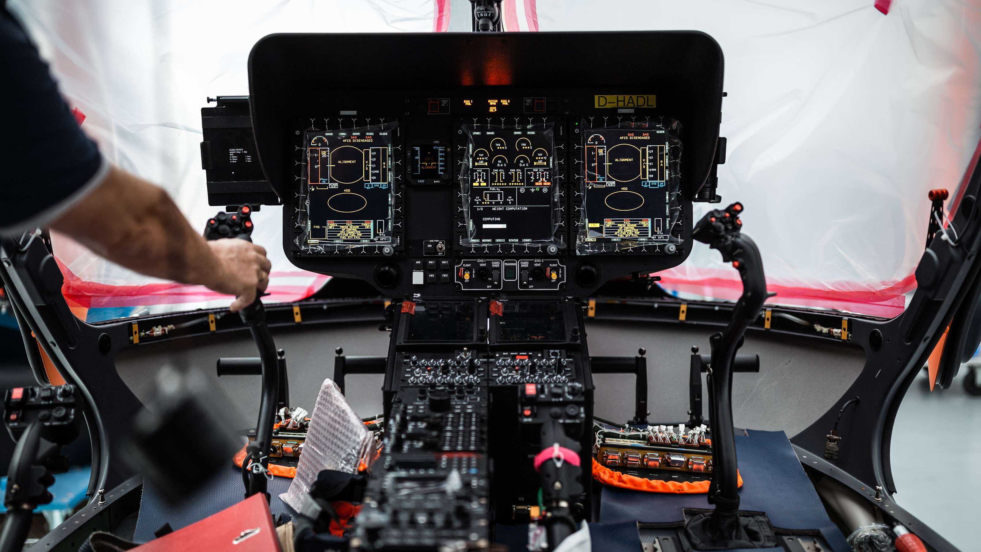 Volldigitalisiertes Cockpit