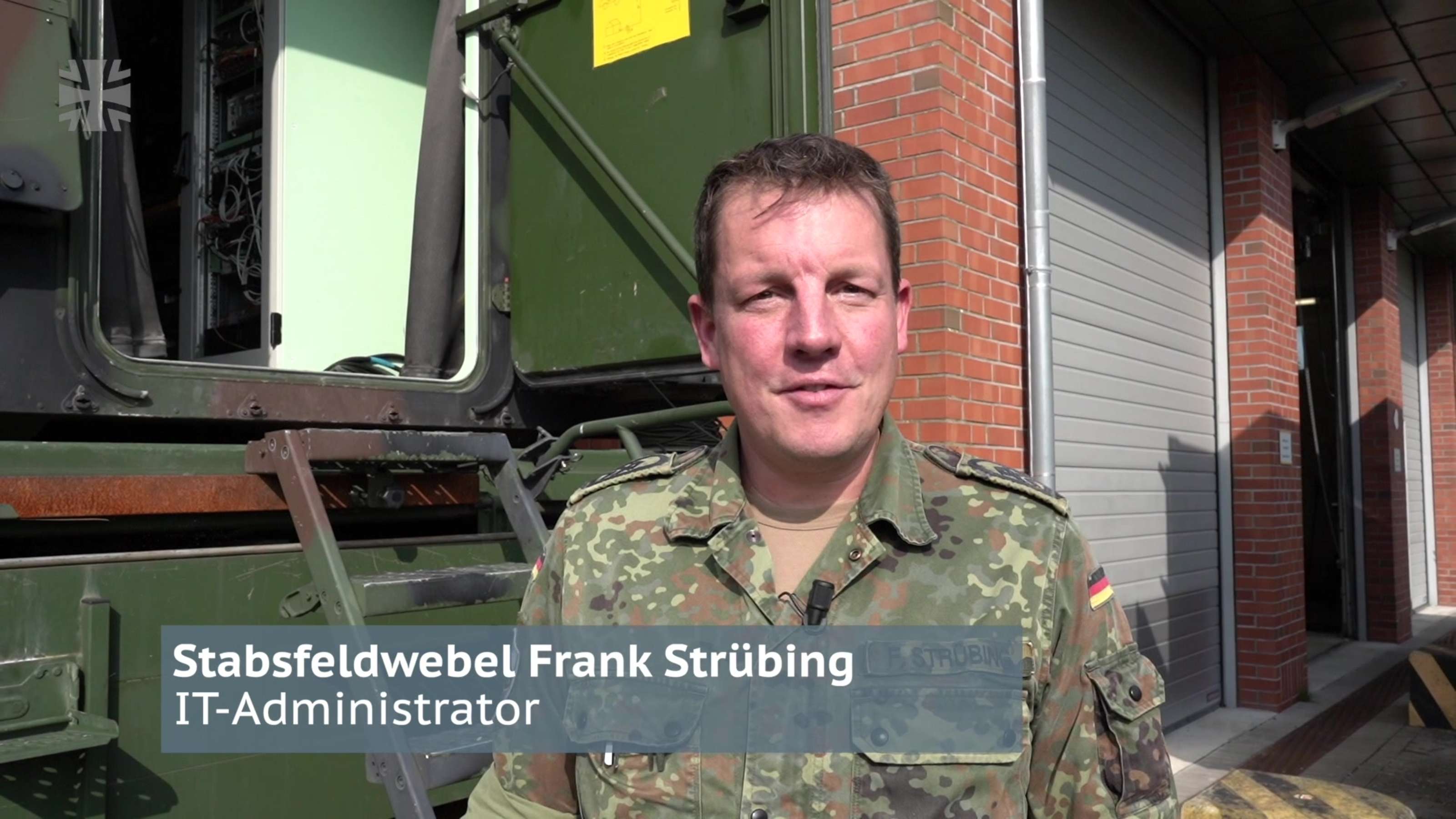 Stabsfeldwebel Frank Strübing, IT-Administrator und S6-Feldwebel beim ...