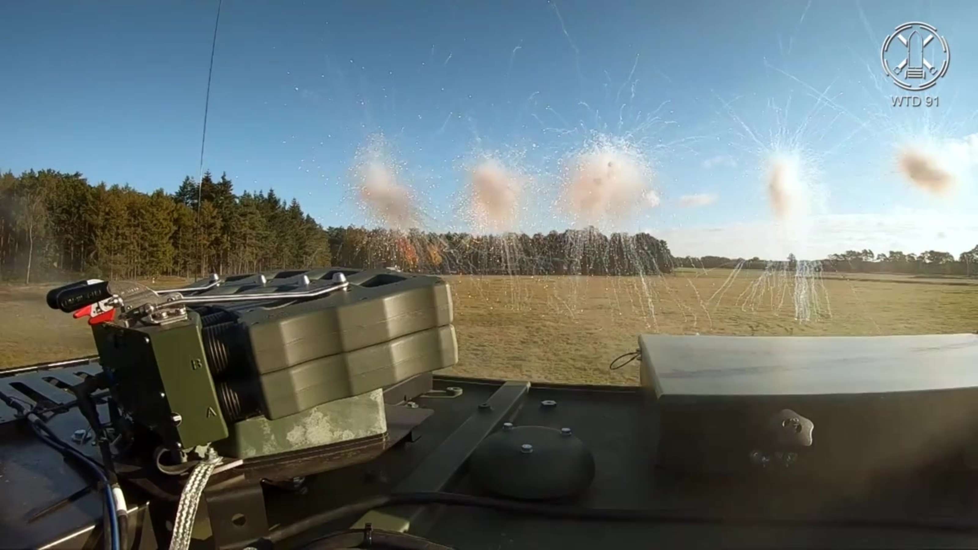 WTD 91 testing smoke grenade launcher systems for new palletized load ...