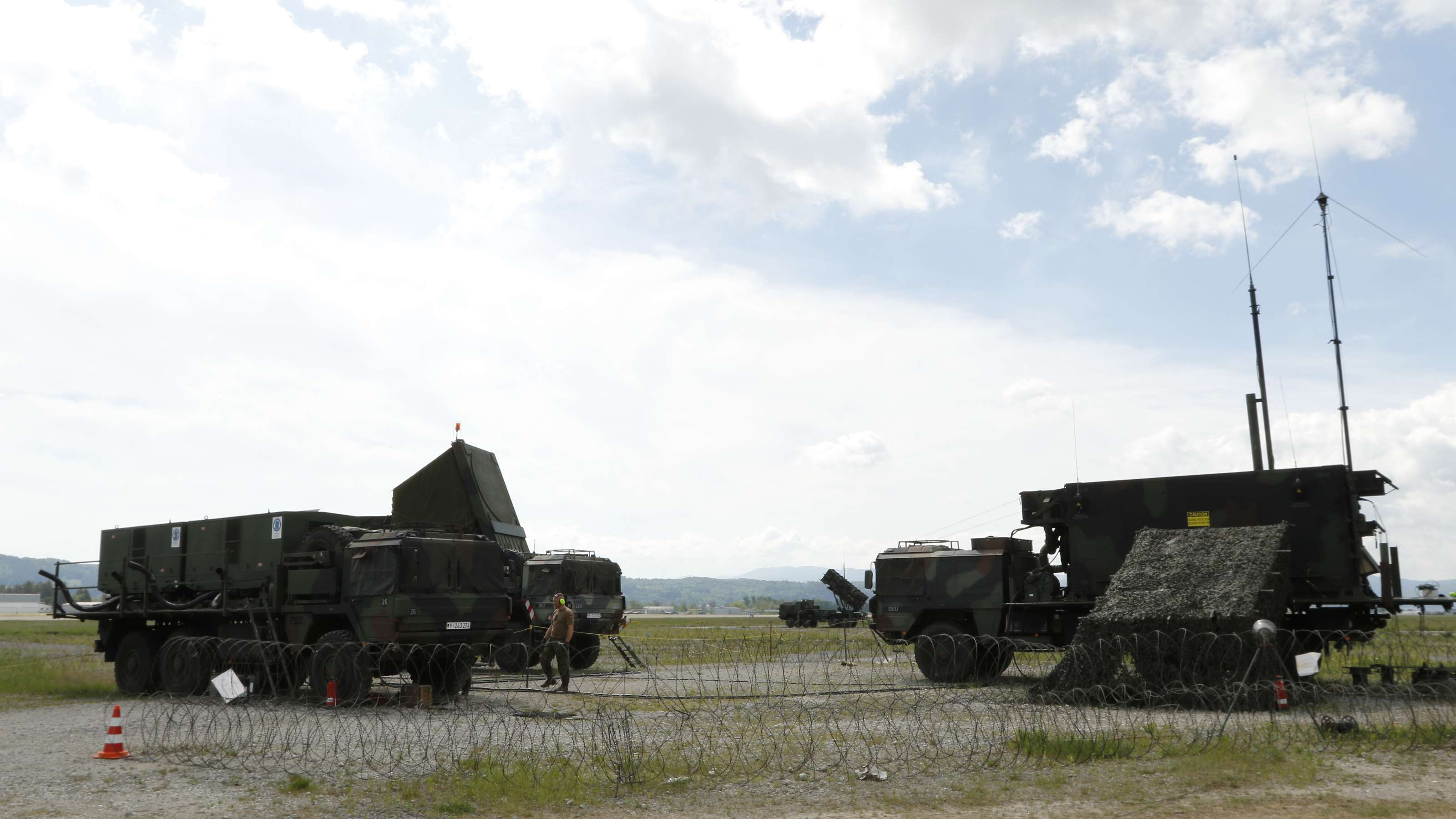 Das Radar vom Flugabwehrraketensystem Patriot