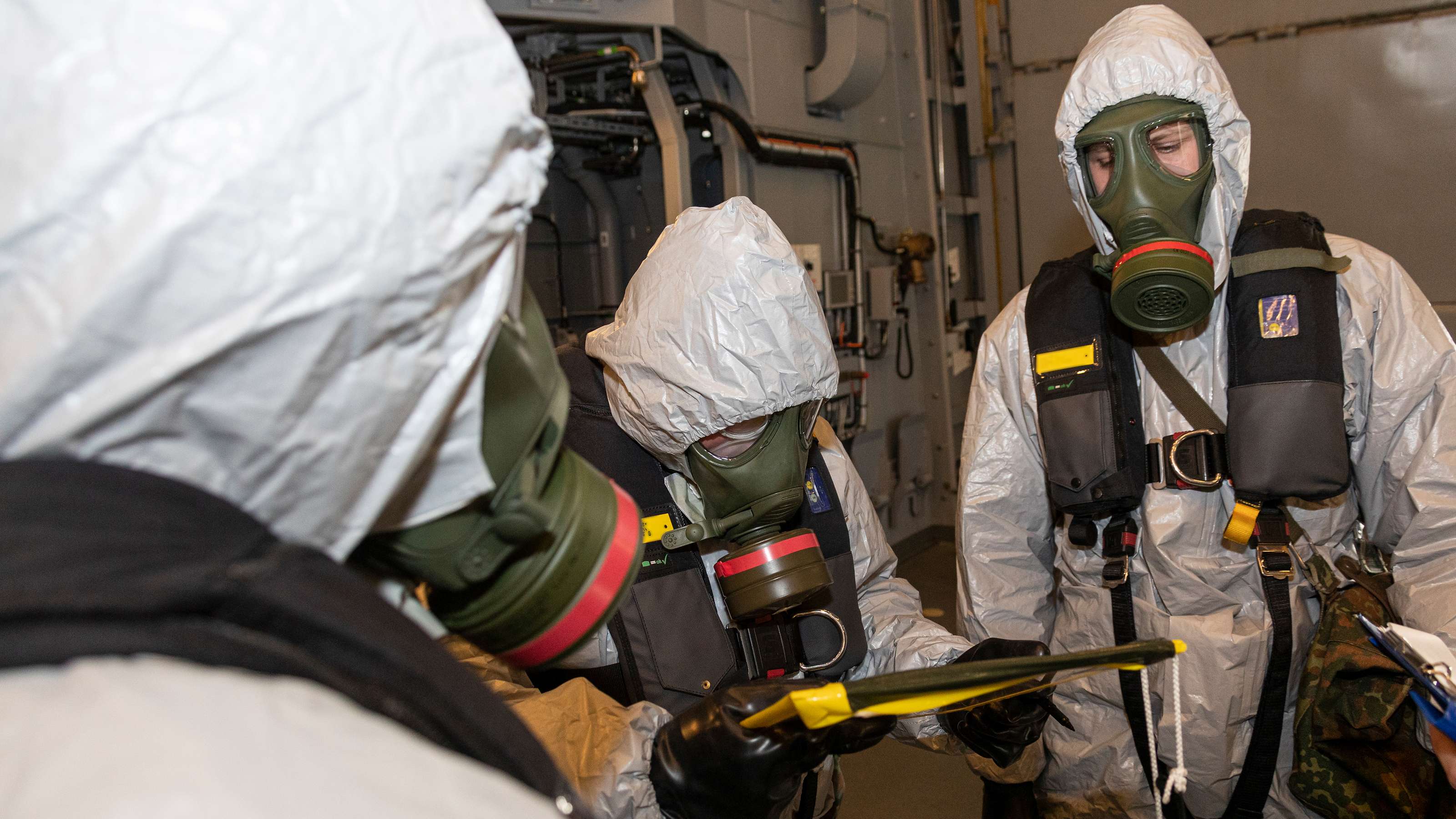 Erste ABC-Abwehr-Überprüfung auf einer Fregatte der Klasse 125