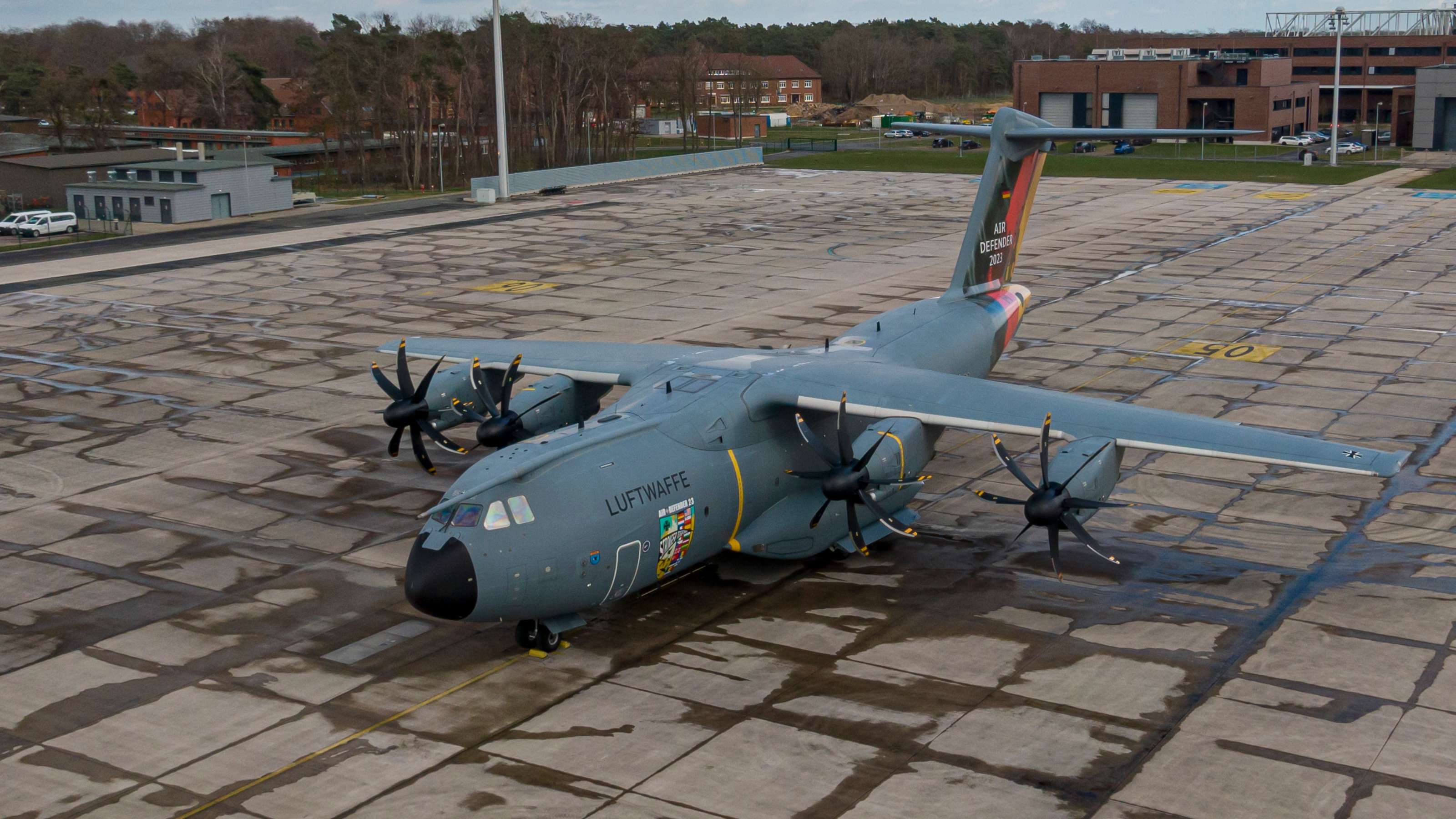 Die Sonderfolierung des A400M