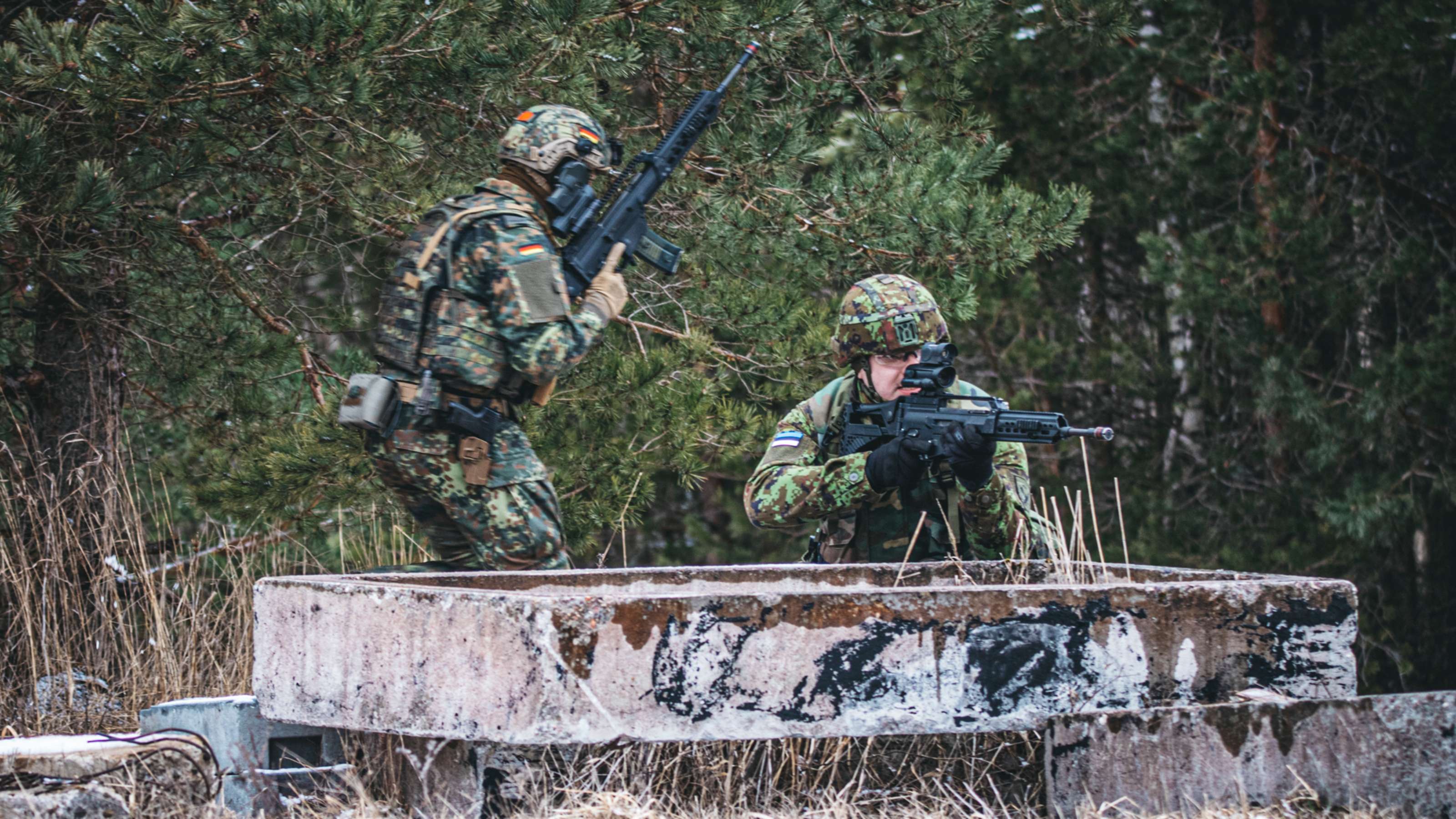 Objektschutz Combined Force Protection Drei Nationen im Einsatz