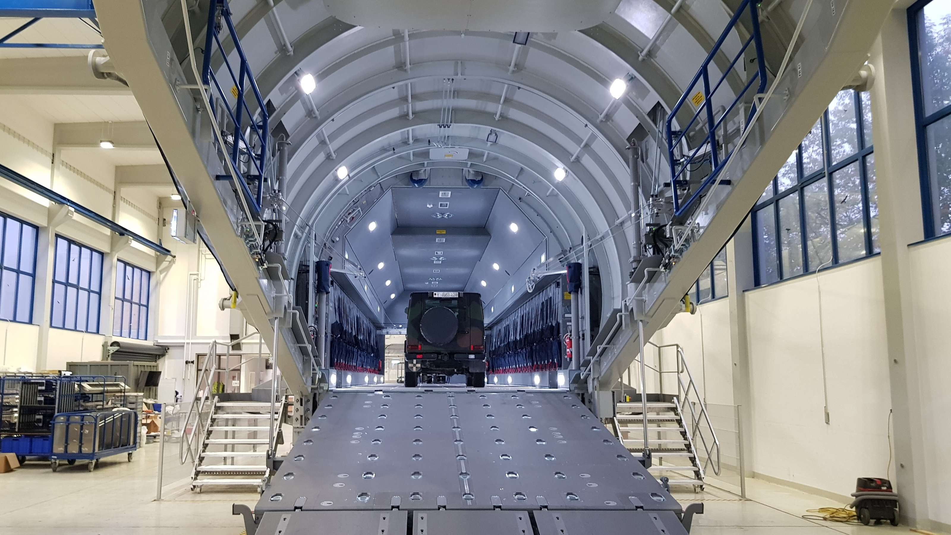 A400M cargo part task trainer - materiel for operations is saved