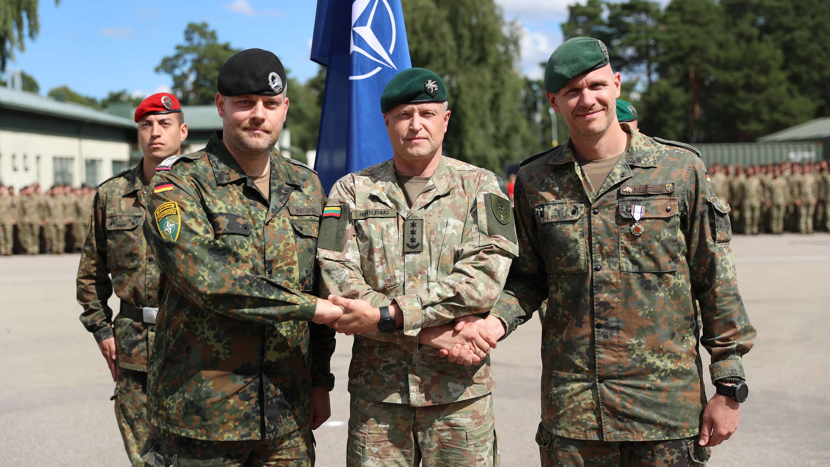 Kommandoübergabe der eFP-Battlegroup in Rukla