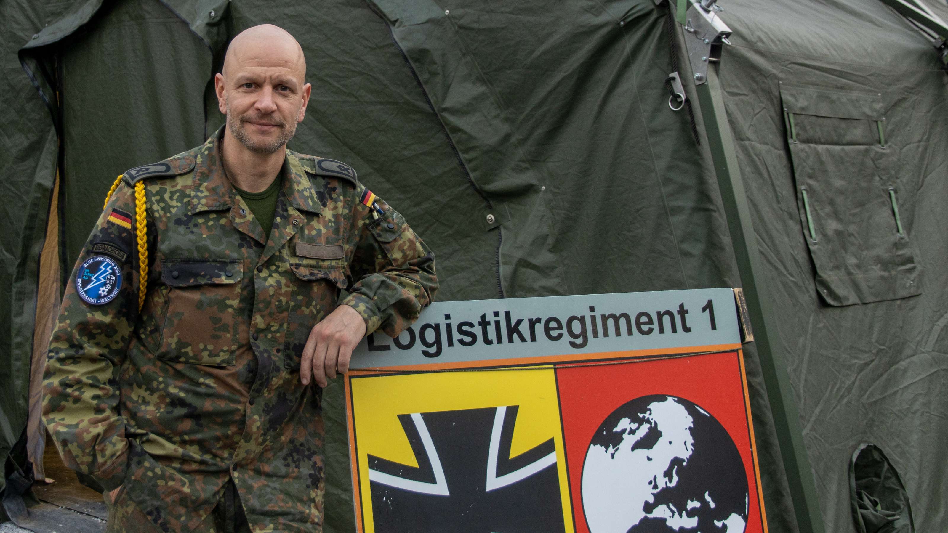 Als Kompaniefeldwebel bei Blue Lightning