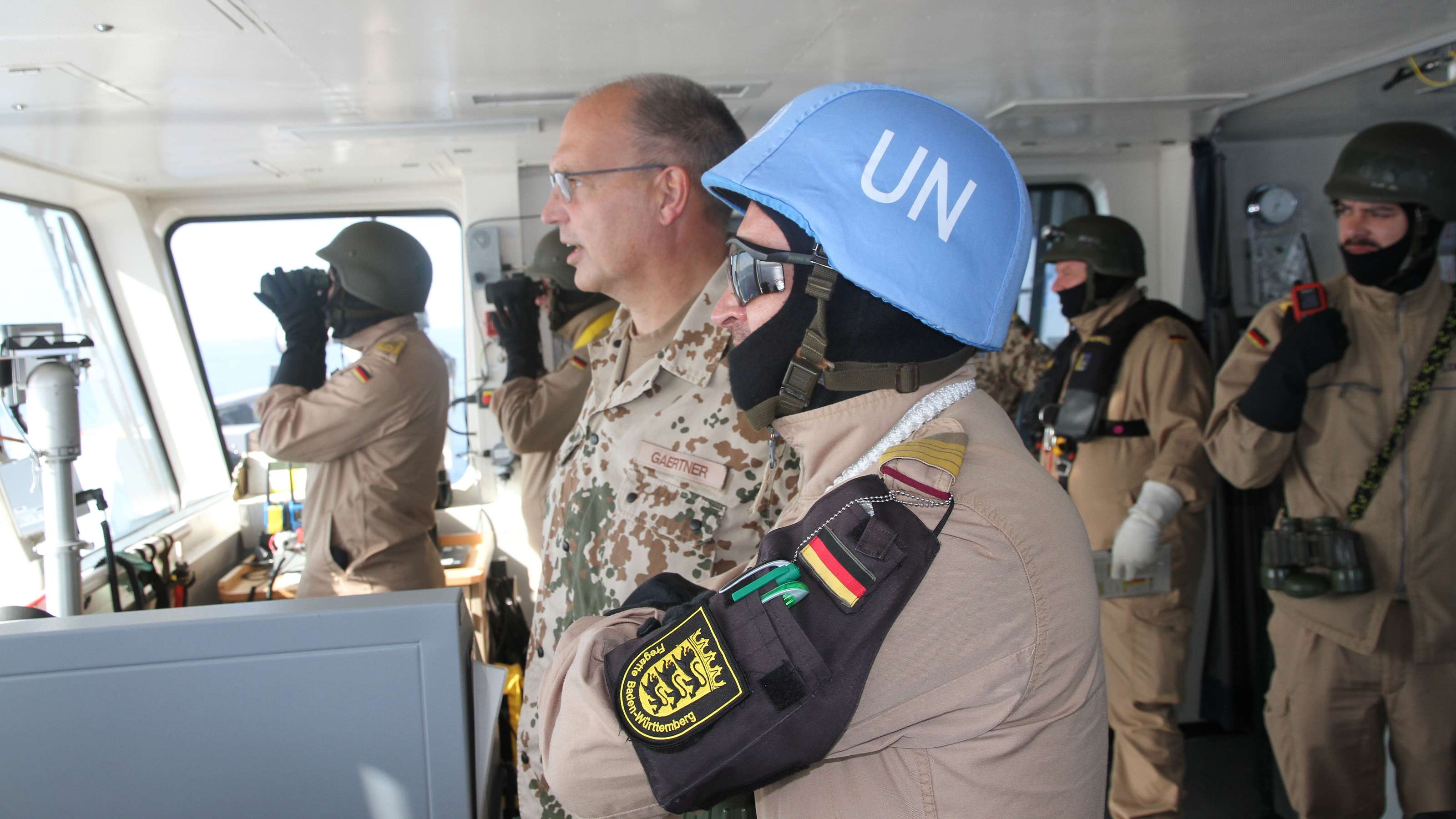 Flottillenadmiral Dirk Gärtner der Kommandeur Maritime Task Force