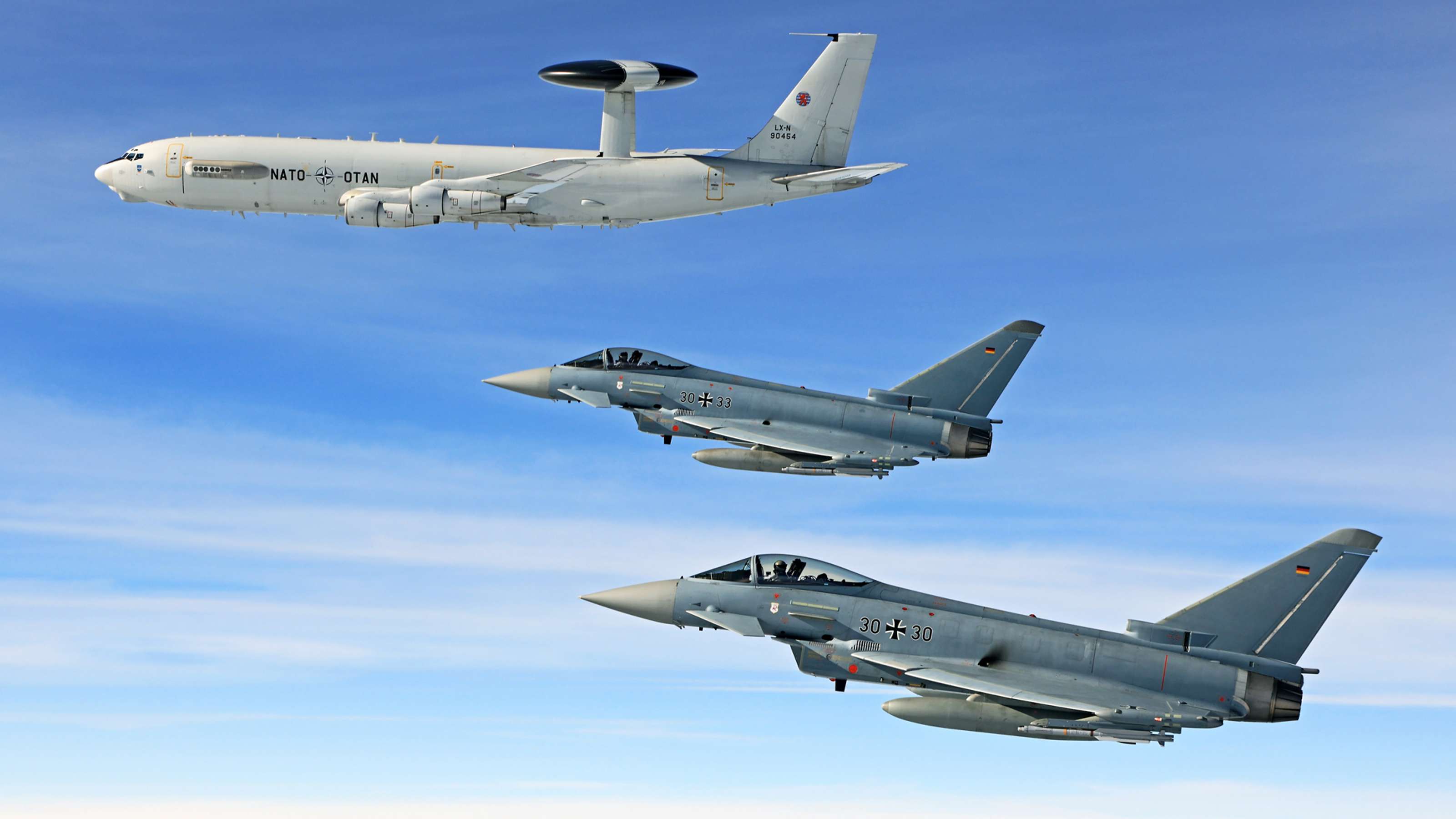 Schutz der AWACS-Jets: Auch Eurofighter tragen dazu bei