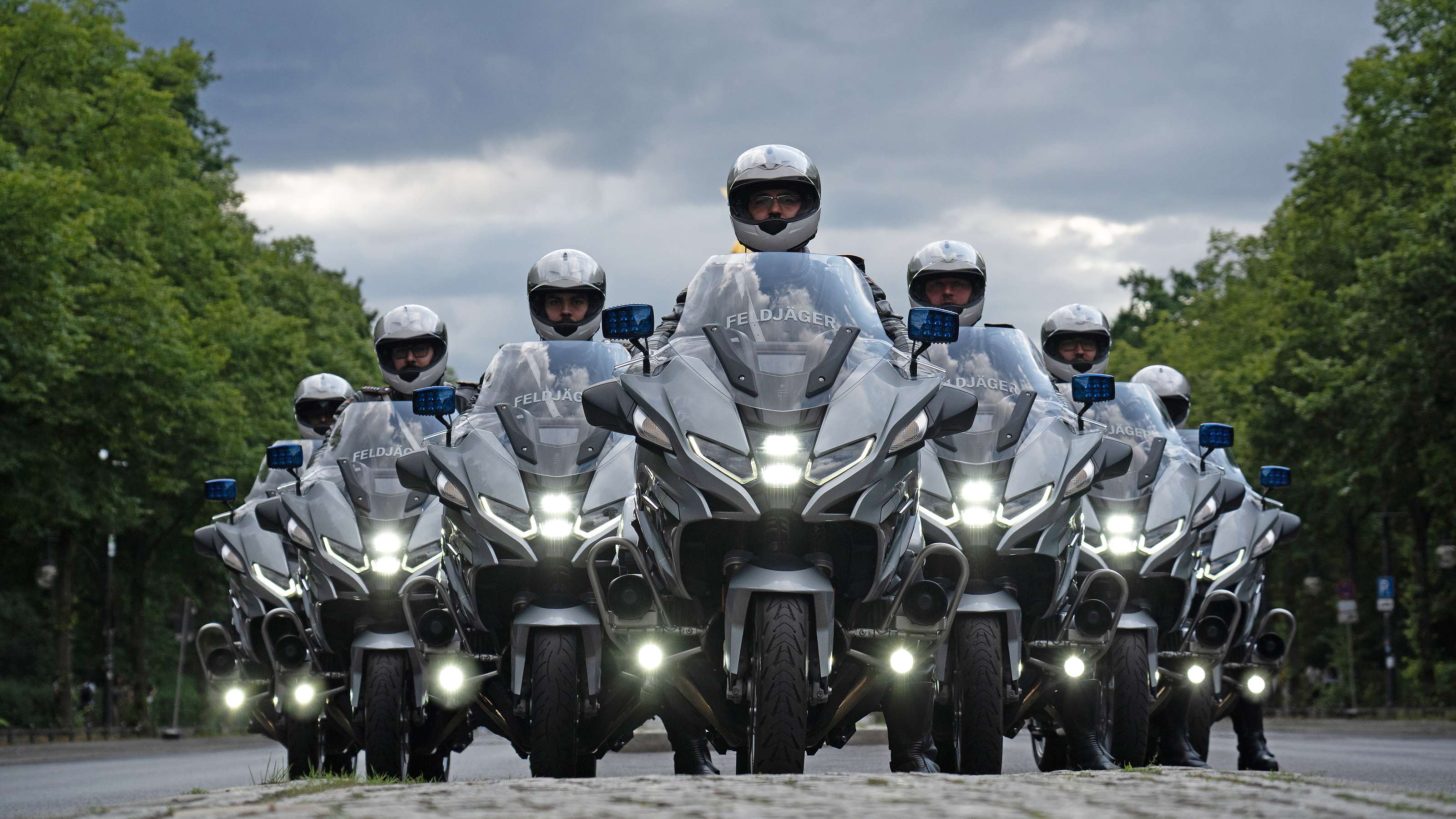 Profis auf dem Motorrad: Eskortefahrer der Bundeswehr