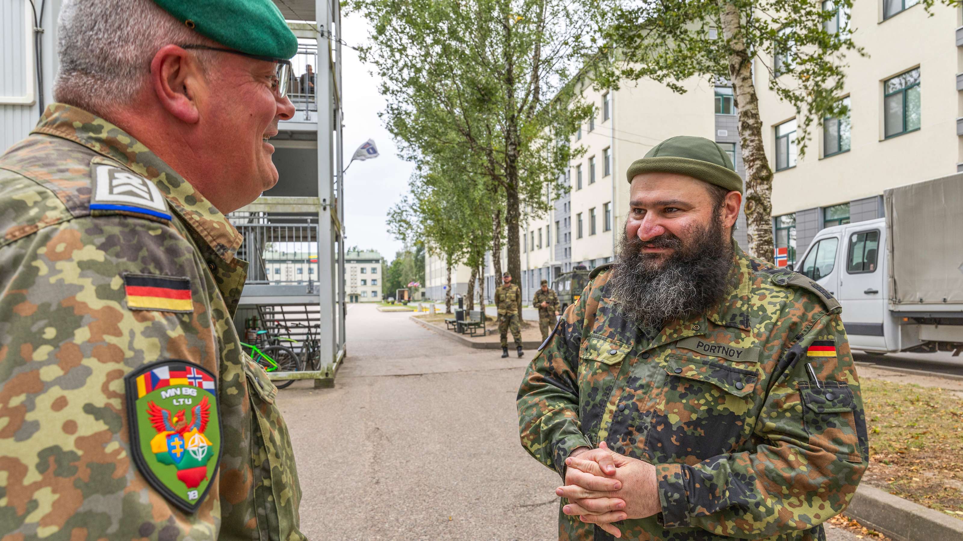 Militärrabbiner Portnoy bei der Bundeswehr in Rukla