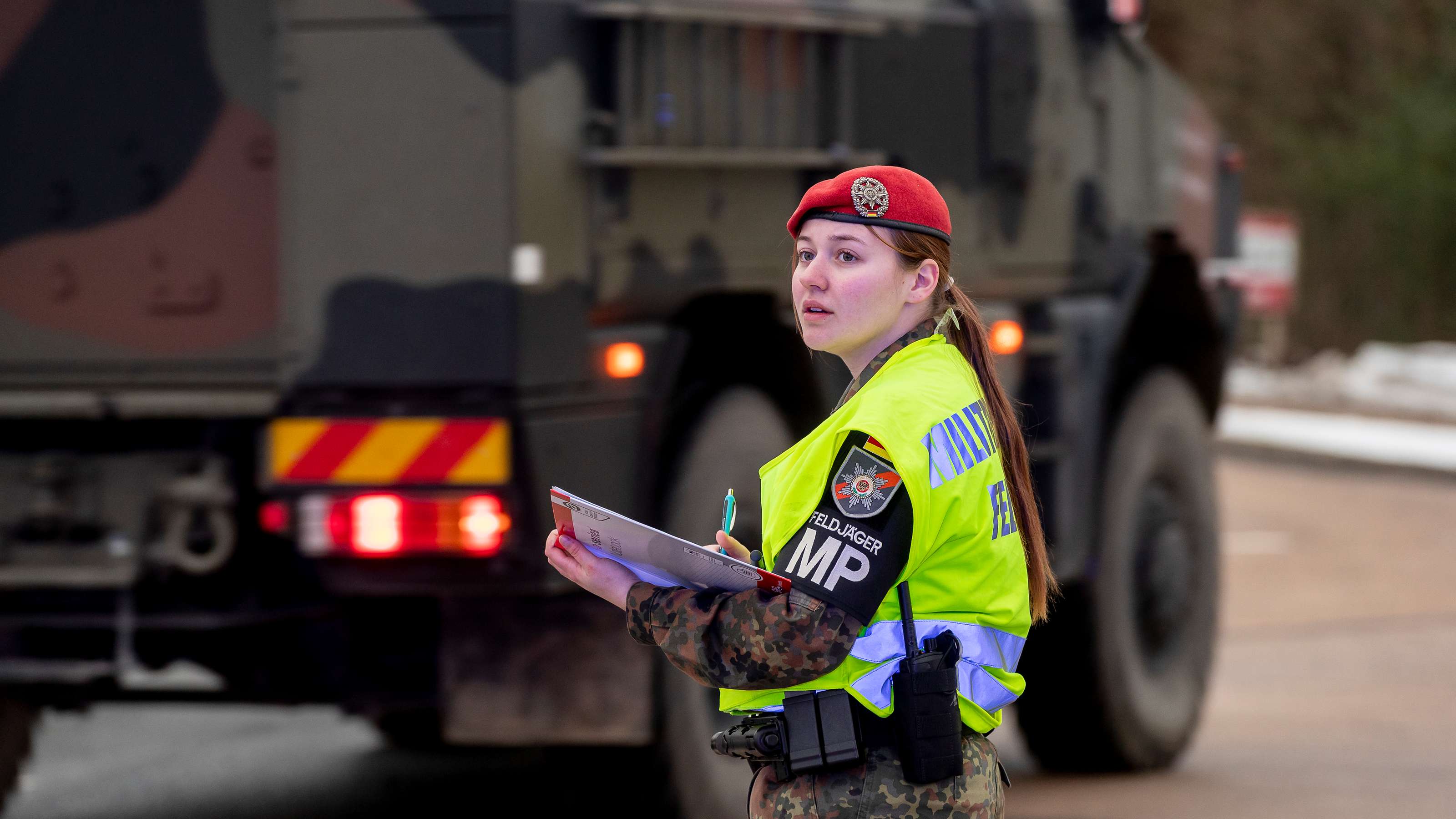 Feldjäger der Bundeswehr bei NATO-Übung